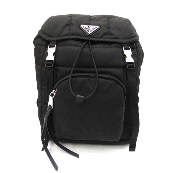 Prada | Bags | Prada Rucksack Nylon Quilted Backpack Black | Poshmark